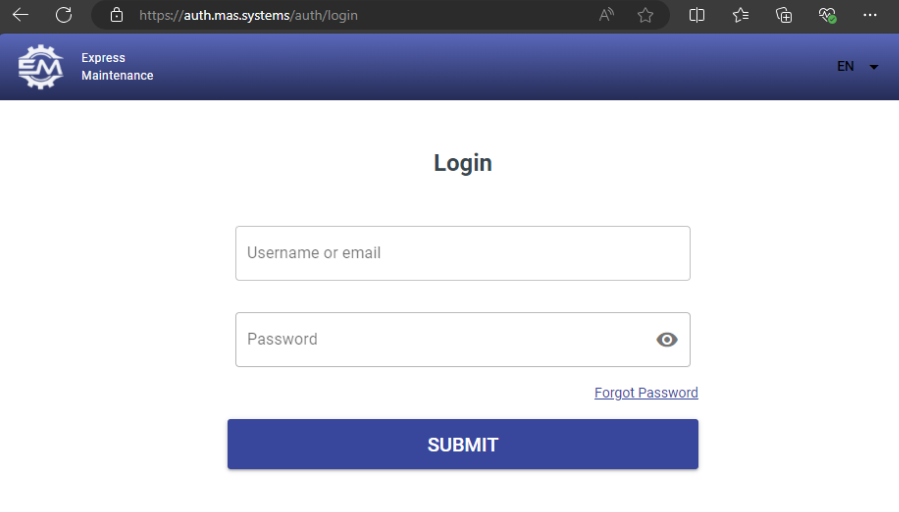 Welcome to Express Maintenance Cloud!